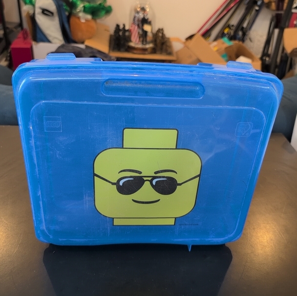 Lego | Toys | Vintage Lego Made In Usa Drawer Bin Iris Blue Plastic ...
